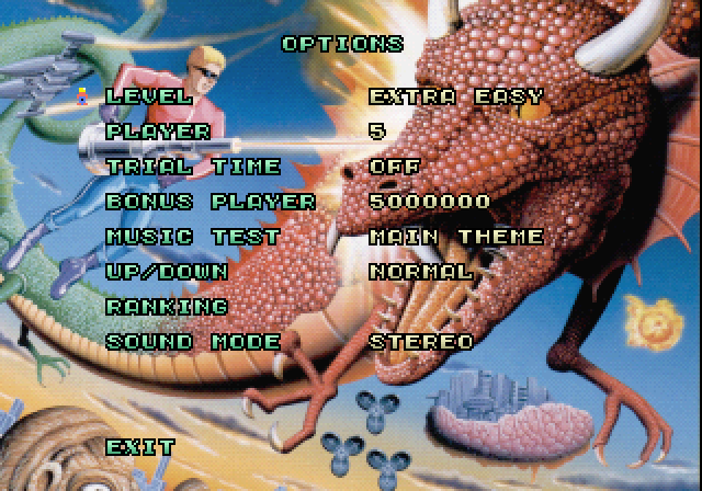 Screenshot of Space Harrier (SEGA Saturn, 1985) - MobyGames