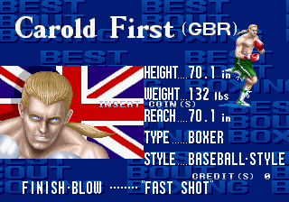 Screenshot of Best Bout Boxing (Arcade, 1994) - MobyGames