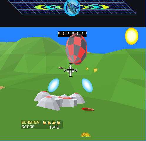 Screenshot of Solvalou (Arcade, 1991) - MobyGames