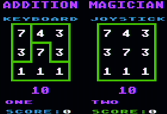 Screenshot of Addition Magician (Apple II, 1984) - MobyGames