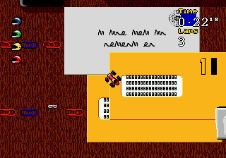 Screenshot of Micro Machines: Turbo Tournament 96 (Genesis, 1995 ...