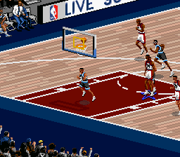 Screenshot of NBA Live 96 (SNES, 1995) - MobyGames