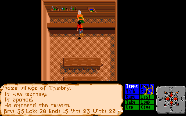 Screenshot of The Faery Tale Adventure: Book I (Amiga, 1987) - MobyGames