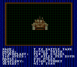 Screenshot of Garry Kitchen's Super Battletank: War in the Gulf (Genesis, 1992) - MobyGames