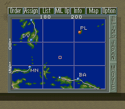 Screenshot of P.T.O.: Pacific Theater of Operations II (SNES, 1993 ...