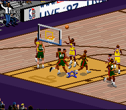 Screenshot of NBA Live 97 (SNES, 1996) - MobyGames
