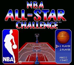 Screenshot of NBA All-Star Challenge (SNES, 1992) - MobyGames