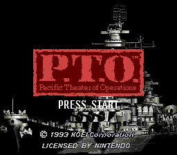 Screenshot of P.T.O.: Pacific Theater of Operations (SNES, 1989 ...