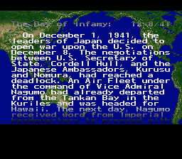 Screenshot of P.T.O.: Pacific Theater of Operations II (SNES, 1993 ...