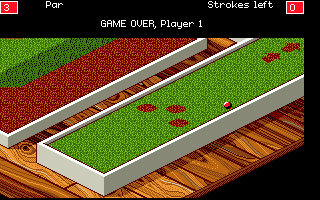 Screenshot of Will Harvey's Zany Golf (Amiga, 1988) - MobyGames