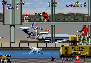 Screenshot of Shadow Dancer (Arcade, 1989) - MobyGames