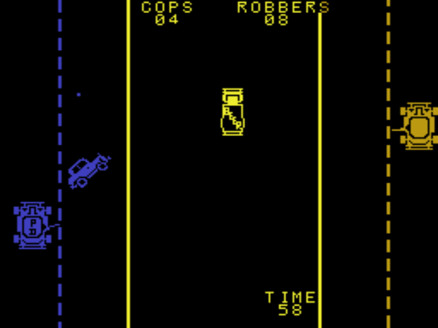 Screenshot of Cops n' Robbers (Arcade, 1976) - MobyGames