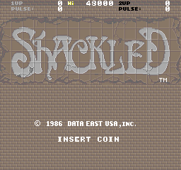 Screenshot of Shackled (Arcade, 1986) - MobyGames