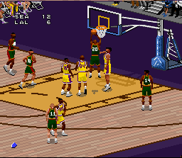Screenshot of NBA Live 97 (SNES, 1996) - MobyGames