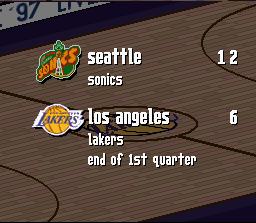 Screenshot of NBA Live 97 (SNES, 1996) - MobyGames