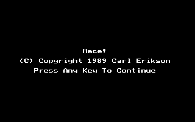 Race! (1989) - MobyGames