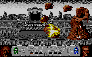 Screenshot of Altered Beast (Amiga, 1988) - MobyGames