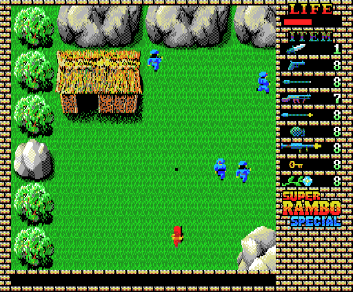 Screenshot of Super Rambo Special (MSX, 1986) - MobyGames