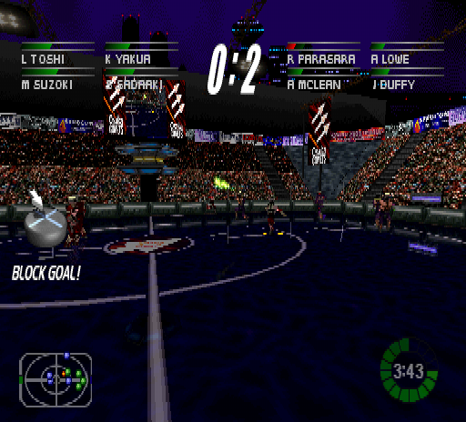 Screenshot of Professional Underground League of Pain (PlayStation, 1997) - MobyGames