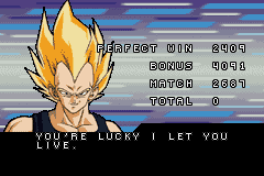 Screenshot of Dragon Ball Z: Taiketsu (Game Boy Advance, 2003) - MobyGames