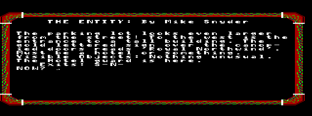 Screenshot of The Entity (TRS-80 CoCo, 1990) - MobyGames