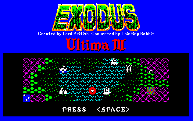 Screenshot of Exodus: Ultima III (PC-88, 1983) - MobyGames