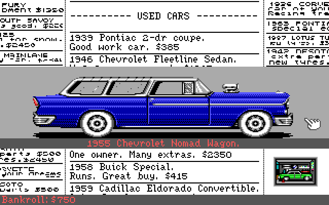 Street Rod: Data Disk (1990) - MobyGames