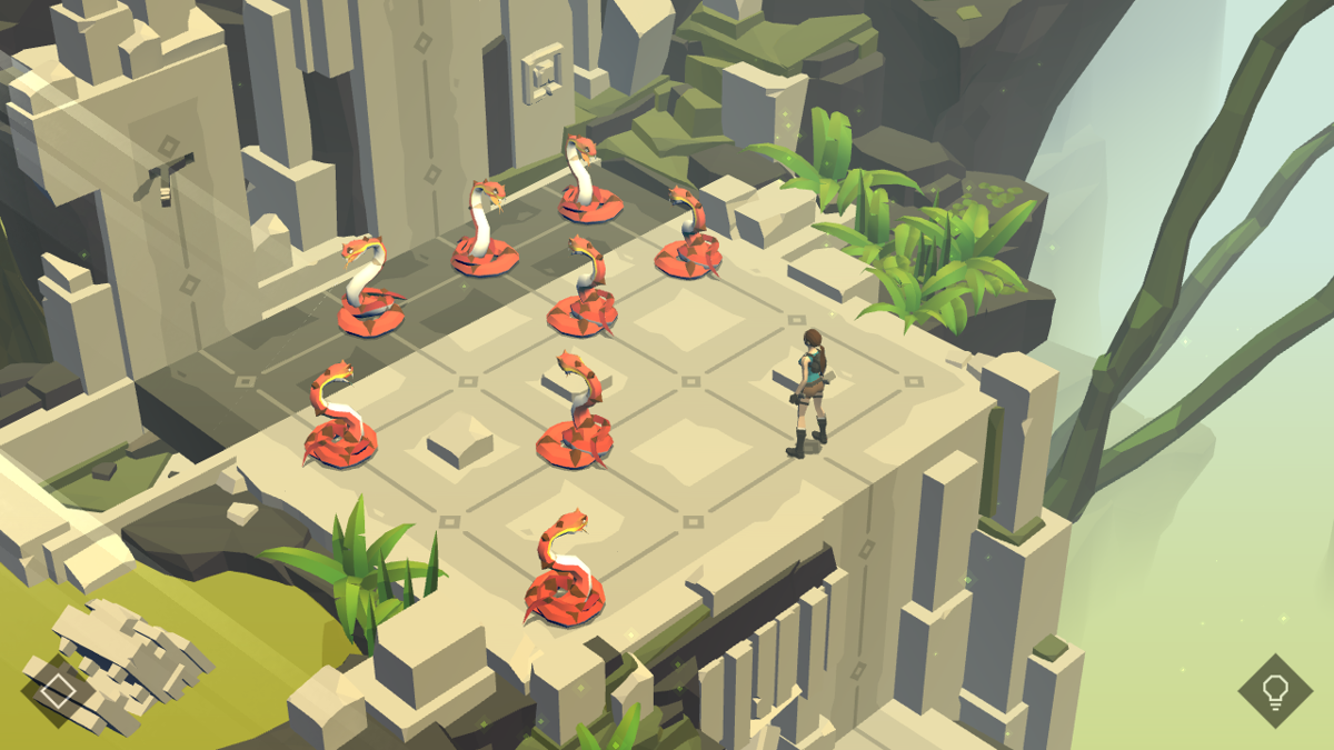 Screenshot of Lara Croft GO (Android, 2015) - MobyGames