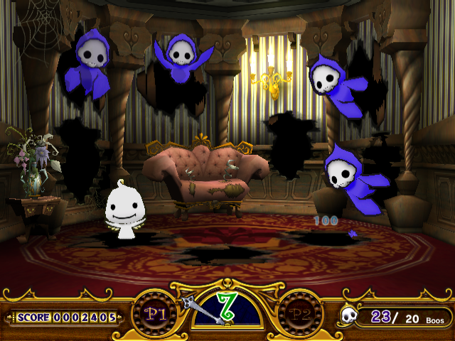 Screenshot of Manic Panic Ghosts (Arcade, 2007) - MobyGames
