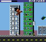 Screenshot of Rampage World Tour (Game Boy Color, 1997) - MobyGames