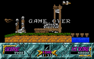 Screenshot of Ghouls 'N Ghosts (Atari ST, 1988) - MobyGames