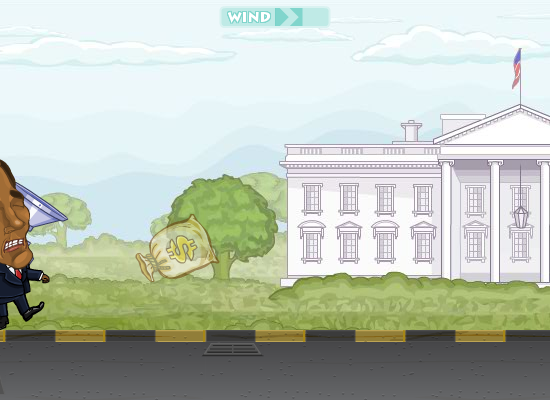 Screenshot of Presidential Street Fight 2008 (Browser, 2008) - MobyGames