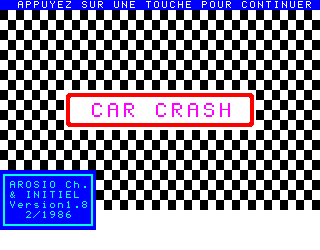 Car Crash (1986) - MobyGames