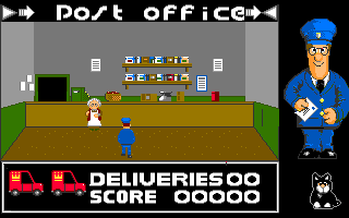 Screenshot of Postman Pat (Amiga, 1989) - MobyGames