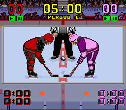 Screenshot of Super Slap Shot (SNES, 1993) - MobyGames