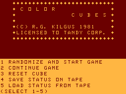 Color Cubes (1981) - MobyGames