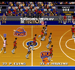 Screenshot of Tecmo Super NBA Basketball (SNES, 1992) - MobyGames