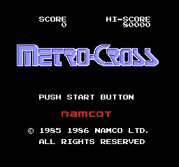 Screenshot of Metro Cross (NES, 1985) - MobyGames