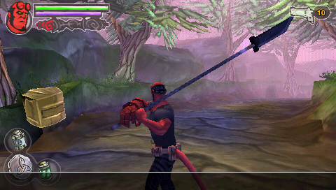 Screenshot of Hellboy: The Science of Evil (PSP, 2008) - MobyGames