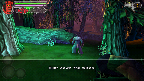 Screenshot of Hellboy: The Science of Evil (PSP, 2008) - MobyGames