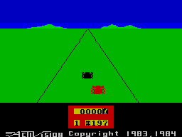 Screenshot of Enduro (ZX Spectrum, 1983) - MobyGames
