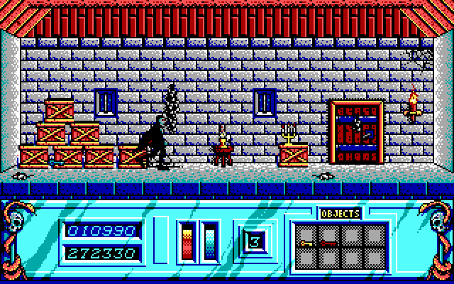 Screenshot of Night Hunter (DOS, 1988) - MobyGames