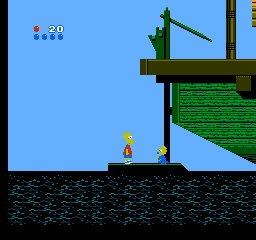 Screenshot of The Simpsons: Bart vs. the World (NES, 1991) - MobyGames