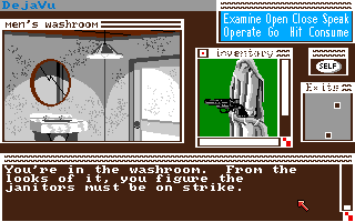 Screenshot of Deja Vu: A Nightmare Comes True!! (Amiga, 1985) - MobyGames