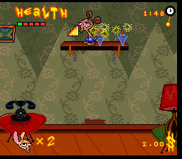 Screenshot of The Ren & Stimpy Show: Veediots! (SNES, 1993) - MobyGames