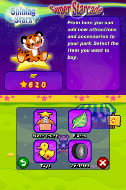 Screenshot of Shining Stars: Super Starcade (Nintendo DS, 2008) - MobyGames