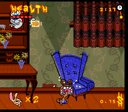Screenshot of The Ren & Stimpy Show: Veediots! (SNES, 1993) - MobyGames
