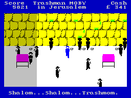 Screenshot of Travel with Trashman (ZX Spectrum, 1984) - MobyGames