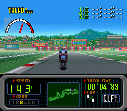 Screenshot of GP-1 (SNES, 1993) - MobyGames