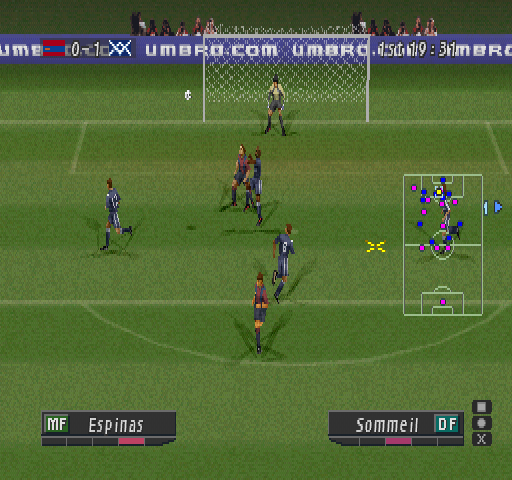 Screenshot of Pro Evolution Soccer (PlayStation, 2001) - MobyGames